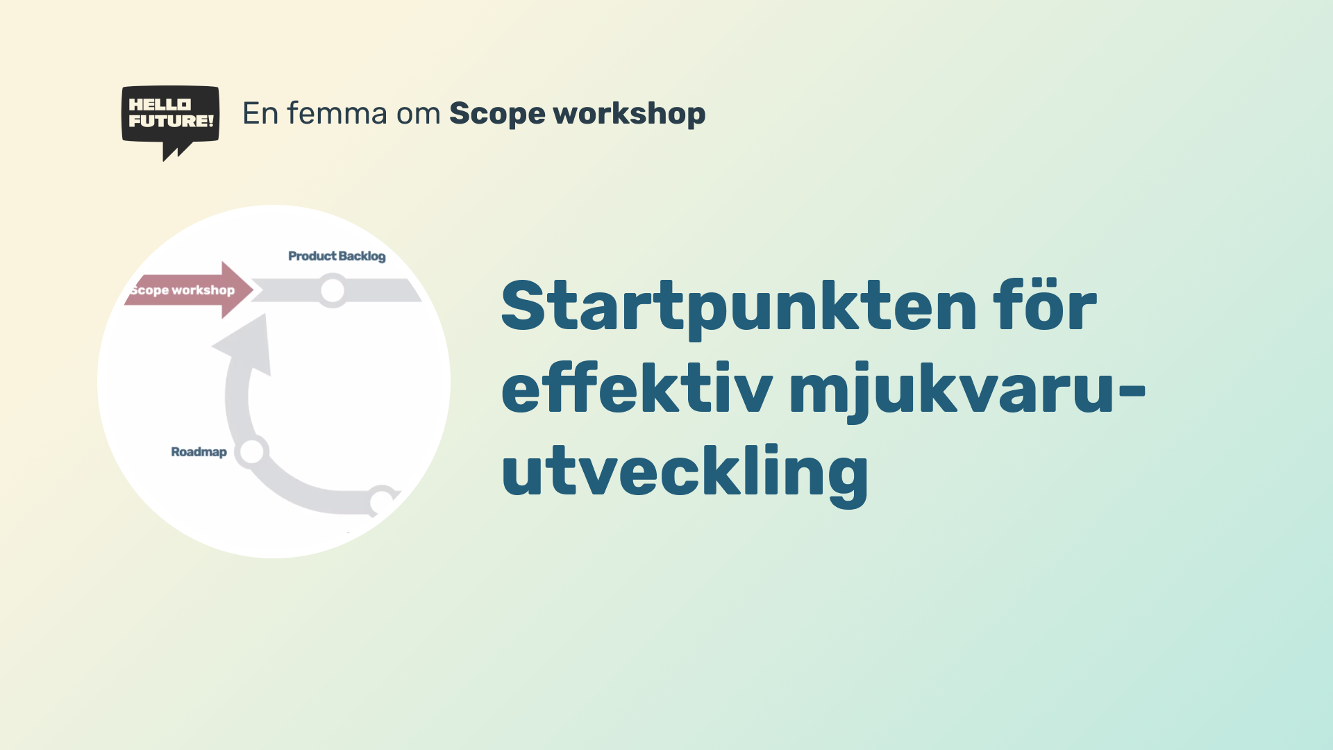 En femma om: Scope Workshop – startpunkten för effektiv mjukvaruutveckling - Hello Future - En ...